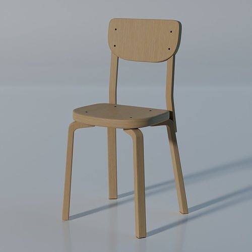 Real wood chair PBR 3D model | CGTrader
