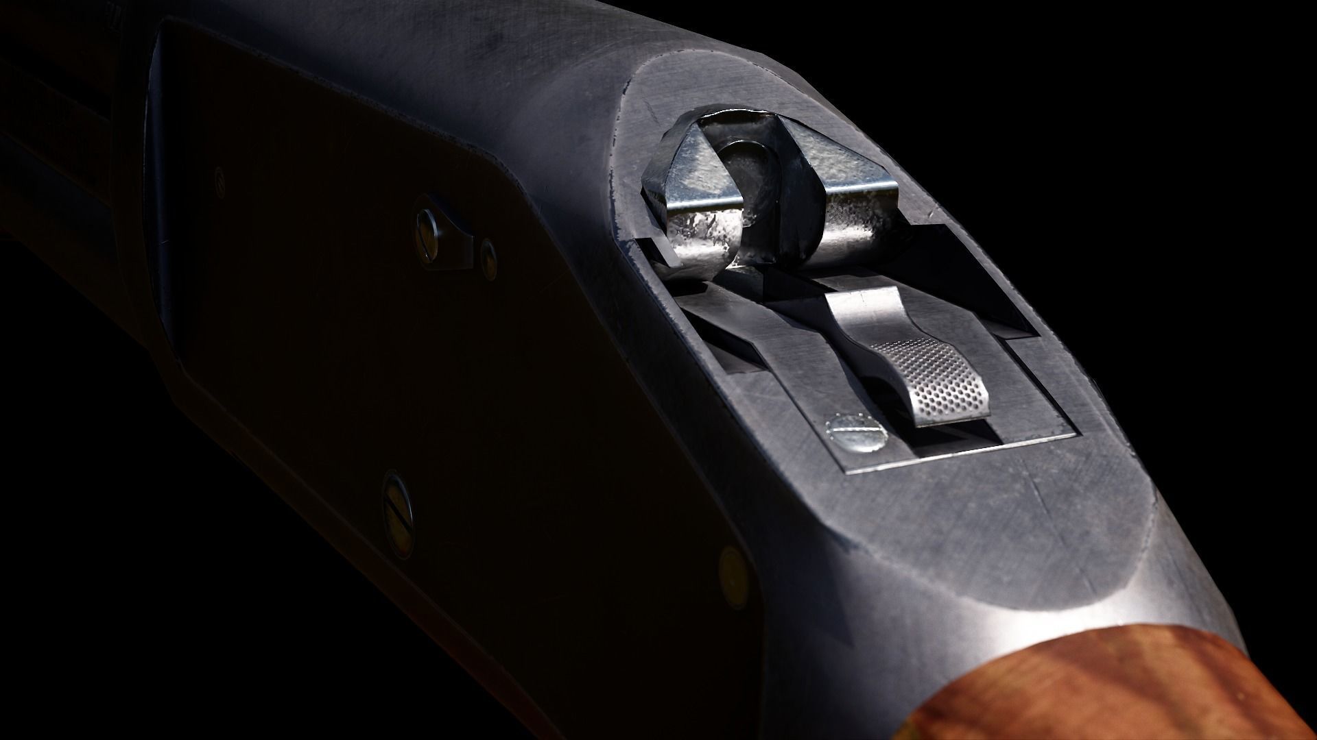 3D model Winchester Model 1897 VR / AR / low-poly | CGTrader