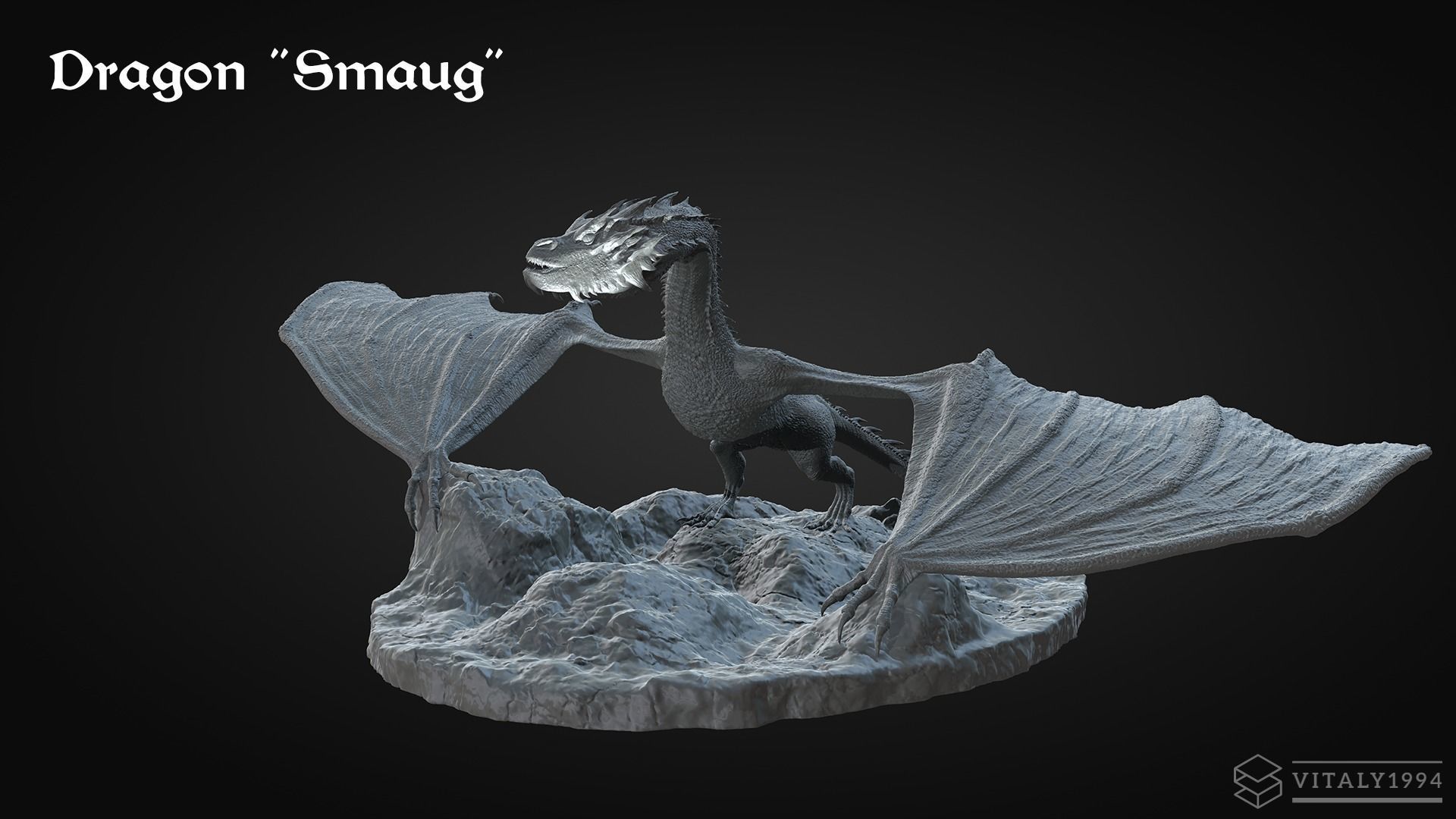 Dragon Smaug 3D model 3D printable | CGTrader