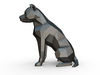 staffy staffordshire bull terrier 3D model 3D printable | CGTrader