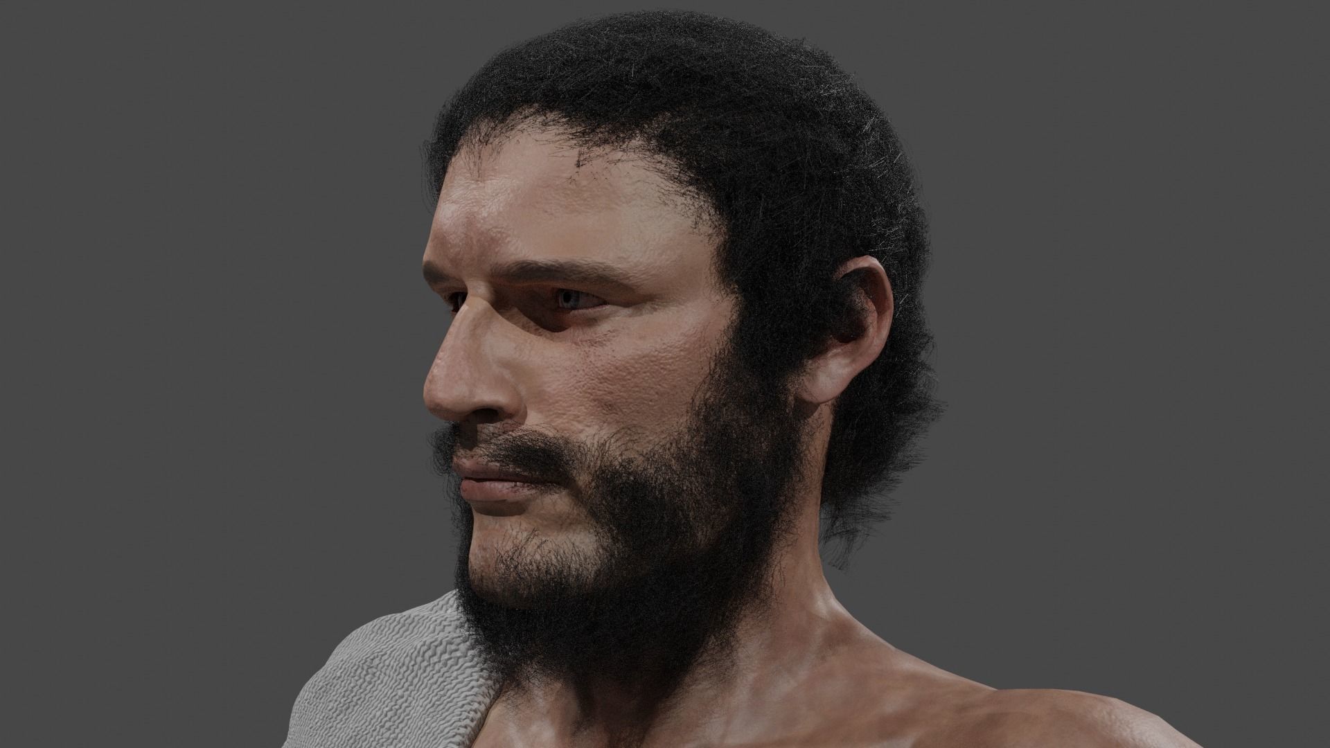 Character - ancient Greek 3D model rigged | CGTrader