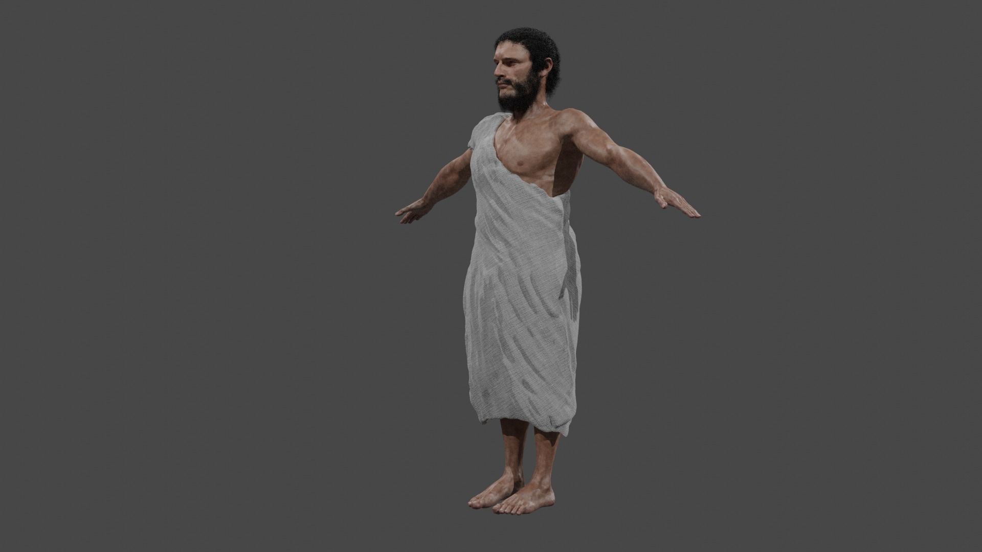 Character - ancient Greek 3D model rigged | CGTrader