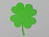 Cartoon Lucky Four Leaf Clover 3D model | CGTrader