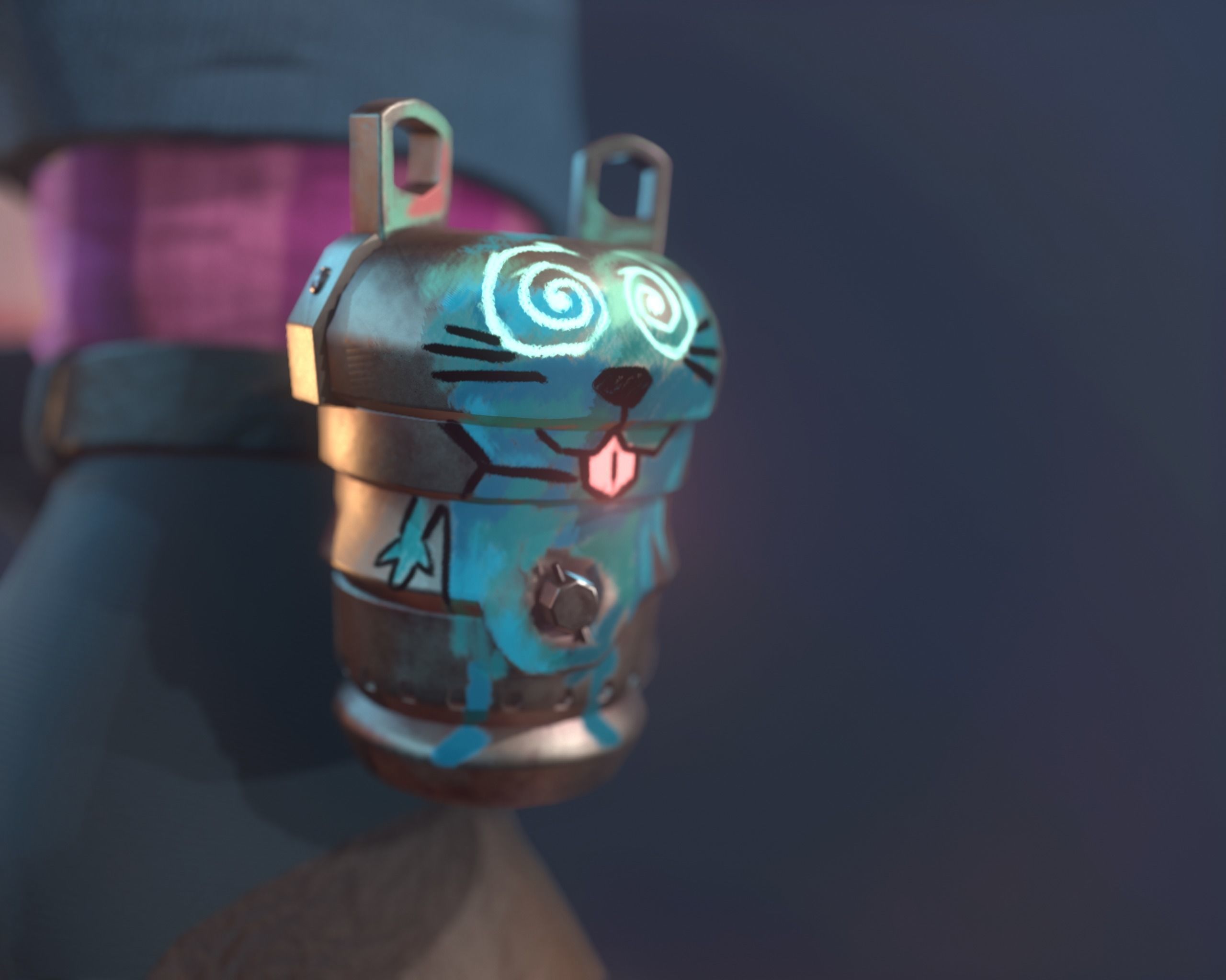 Arcane- Powder Jinx Mouser Grenade 3D print model 3D model 3D printable ...