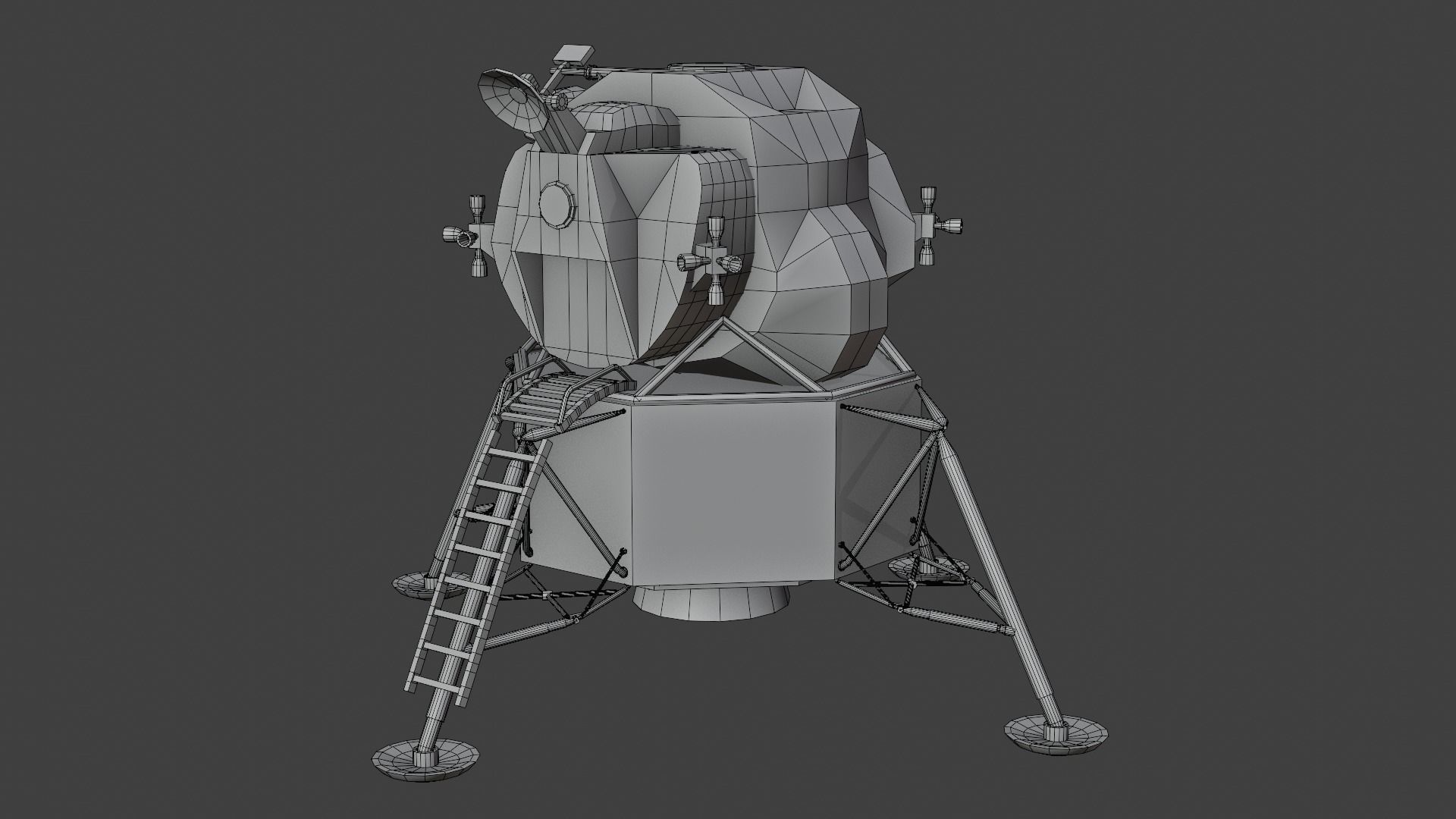3D model Apollo 11 Lunar Module Eagle VR / AR / low-poly | CGTrader