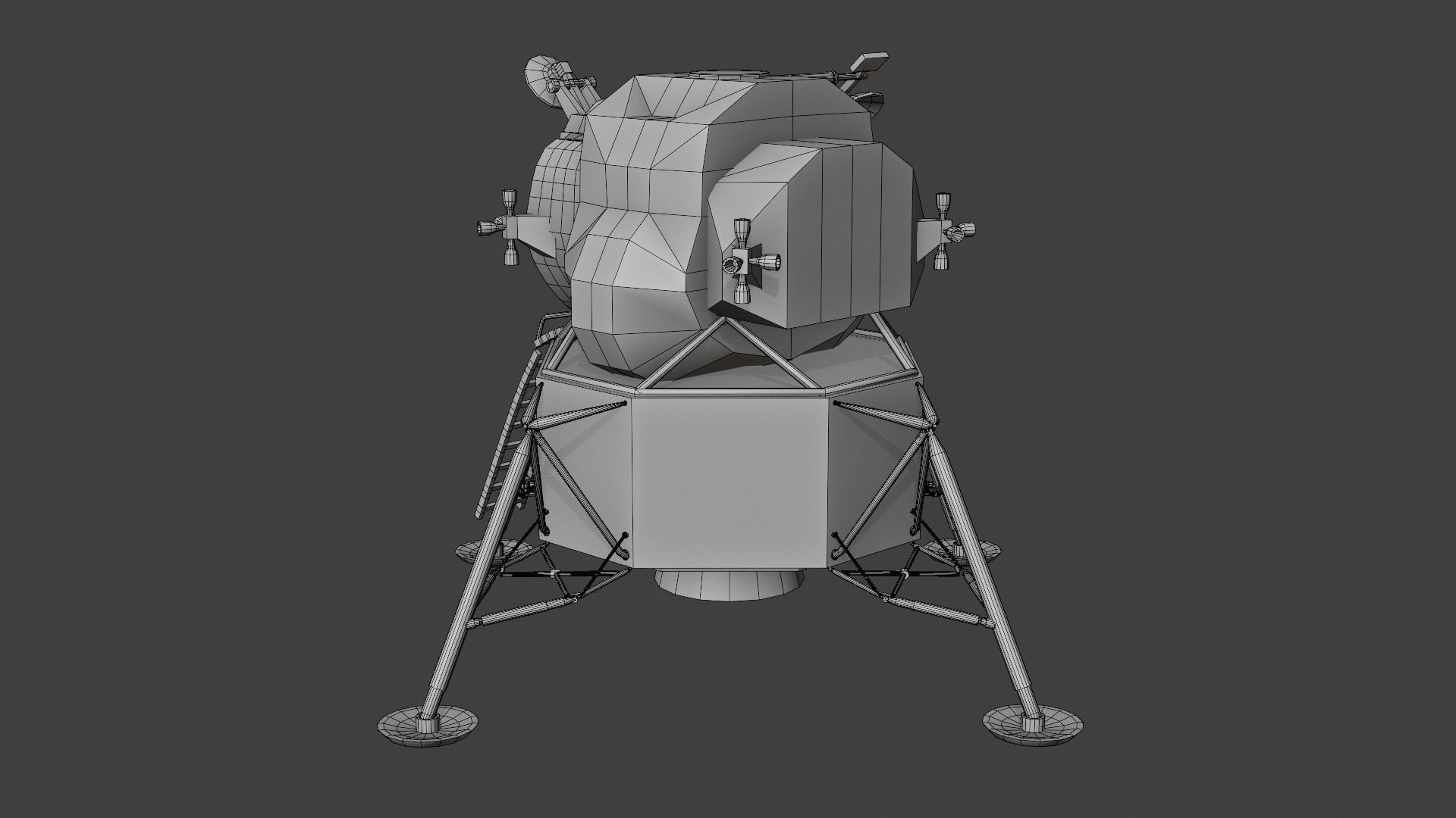 3D model Apollo 11 Lunar Module Eagle VR / AR / low-poly | CGTrader