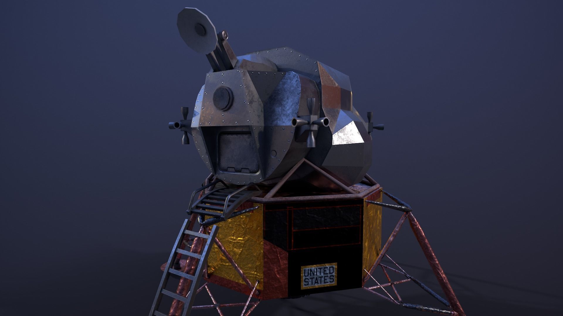 3D model Apollo 11 Lunar Module Eagle VR / AR / low-poly | CGTrader