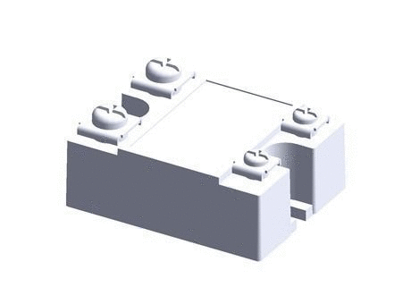 Solid state relay,125A rms 48-530Vdc free 3D model | CGTrader