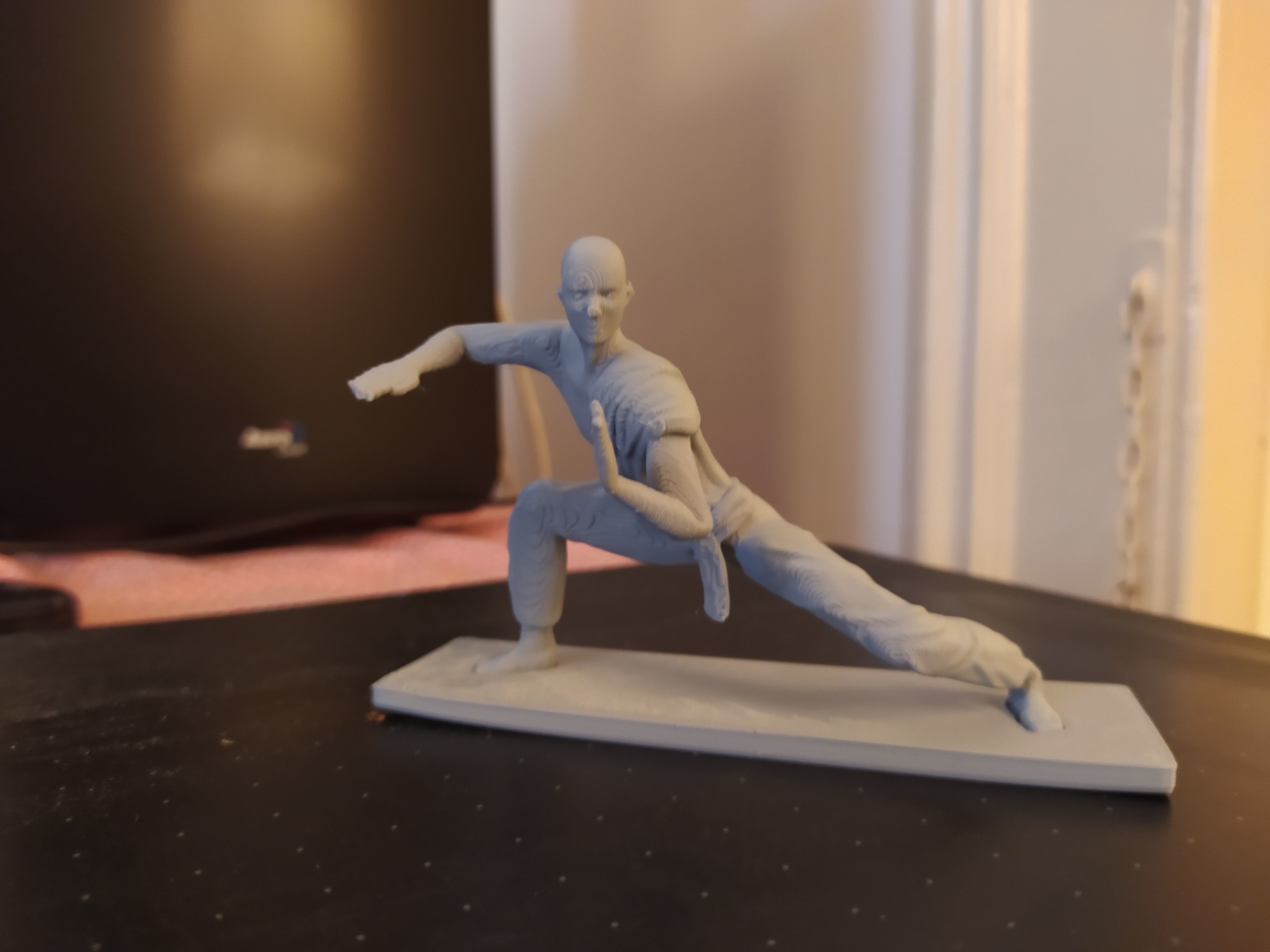 Shaolin Monk - Wushu Pose 3D model 3D printable | CGTrader