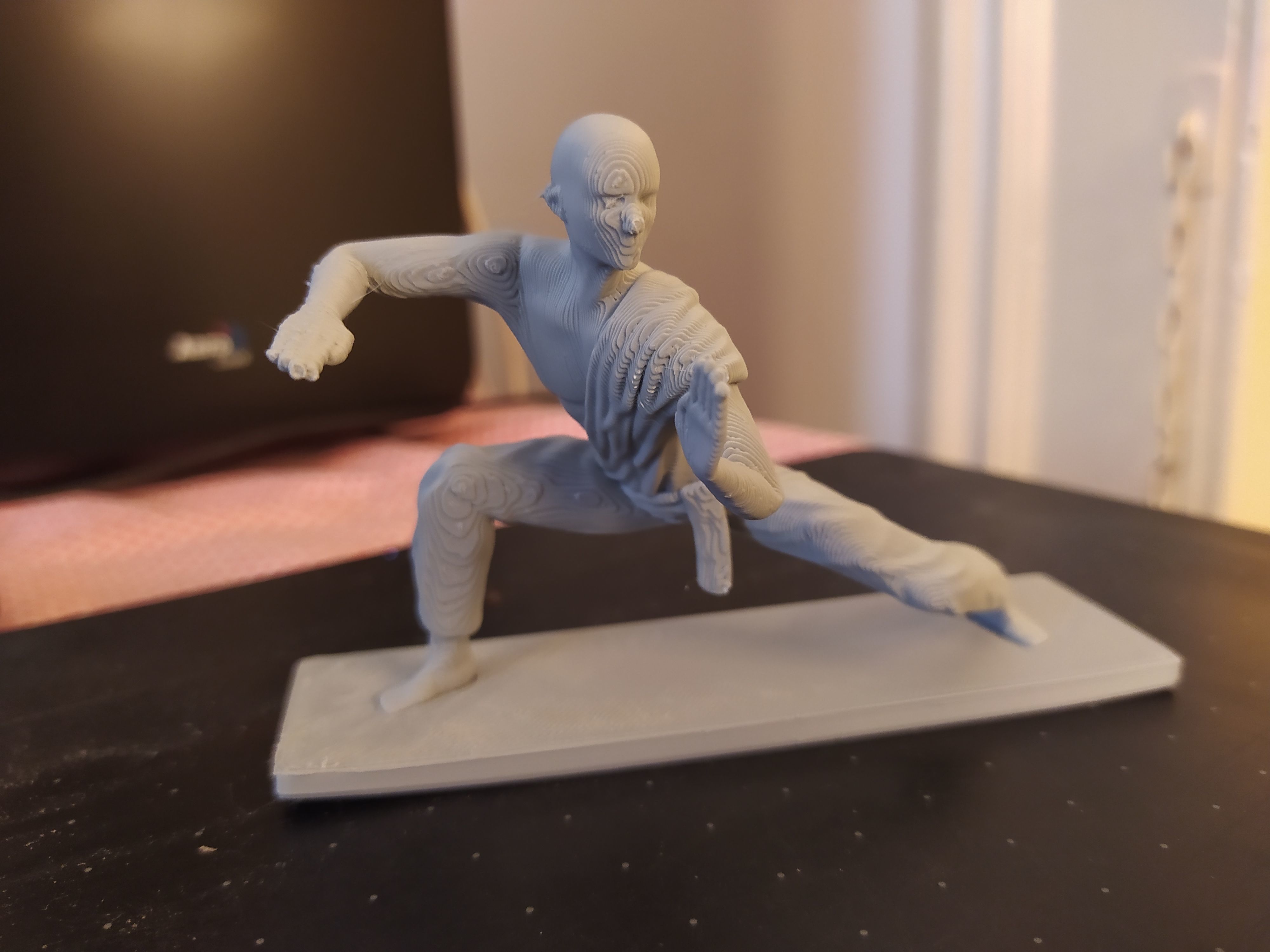 Shaolin Monk - Wushu Pose 3D model 3D printable | CGTrader