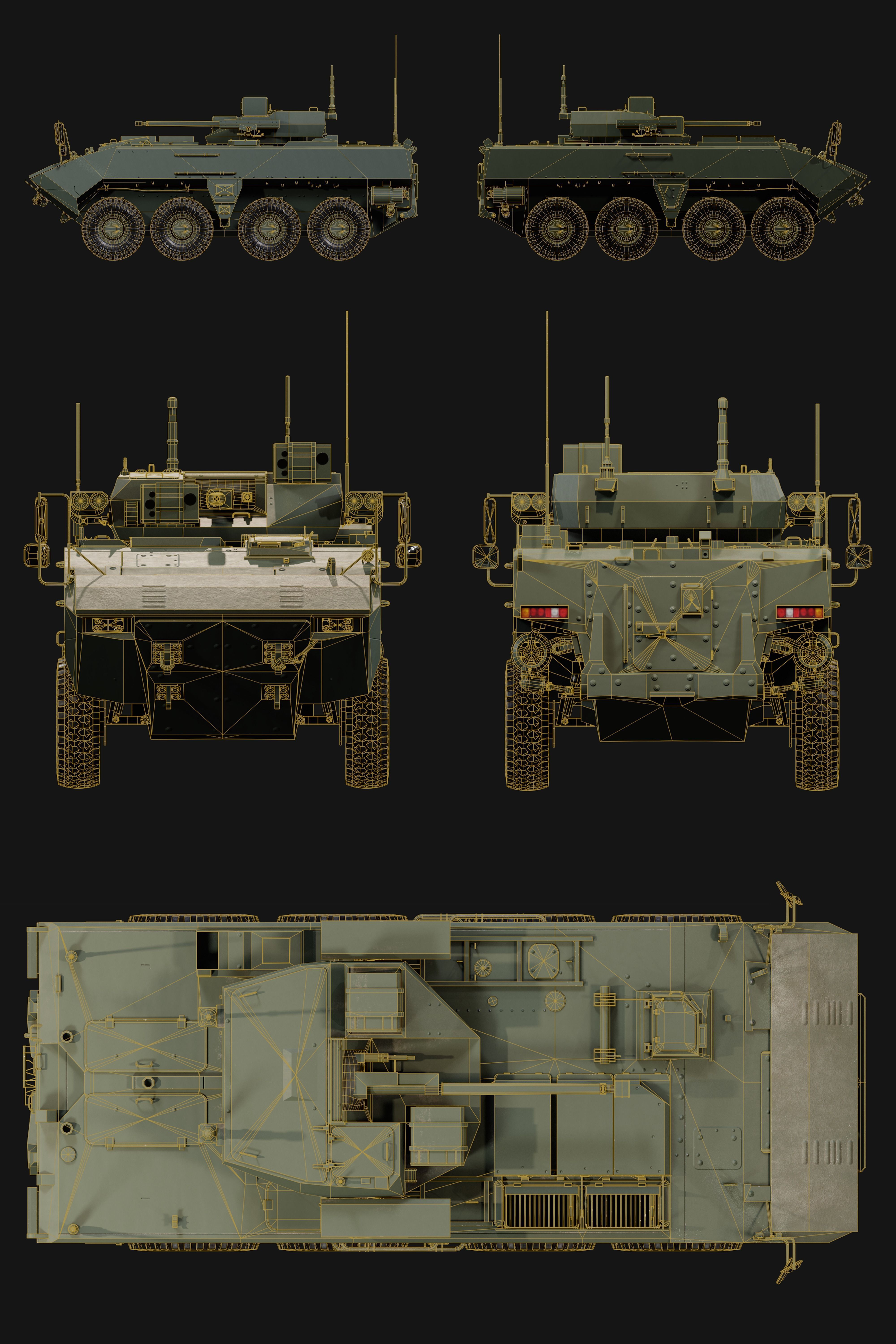 3D model Boomerang BTR Tank VR / AR / low-poly | CGTrader