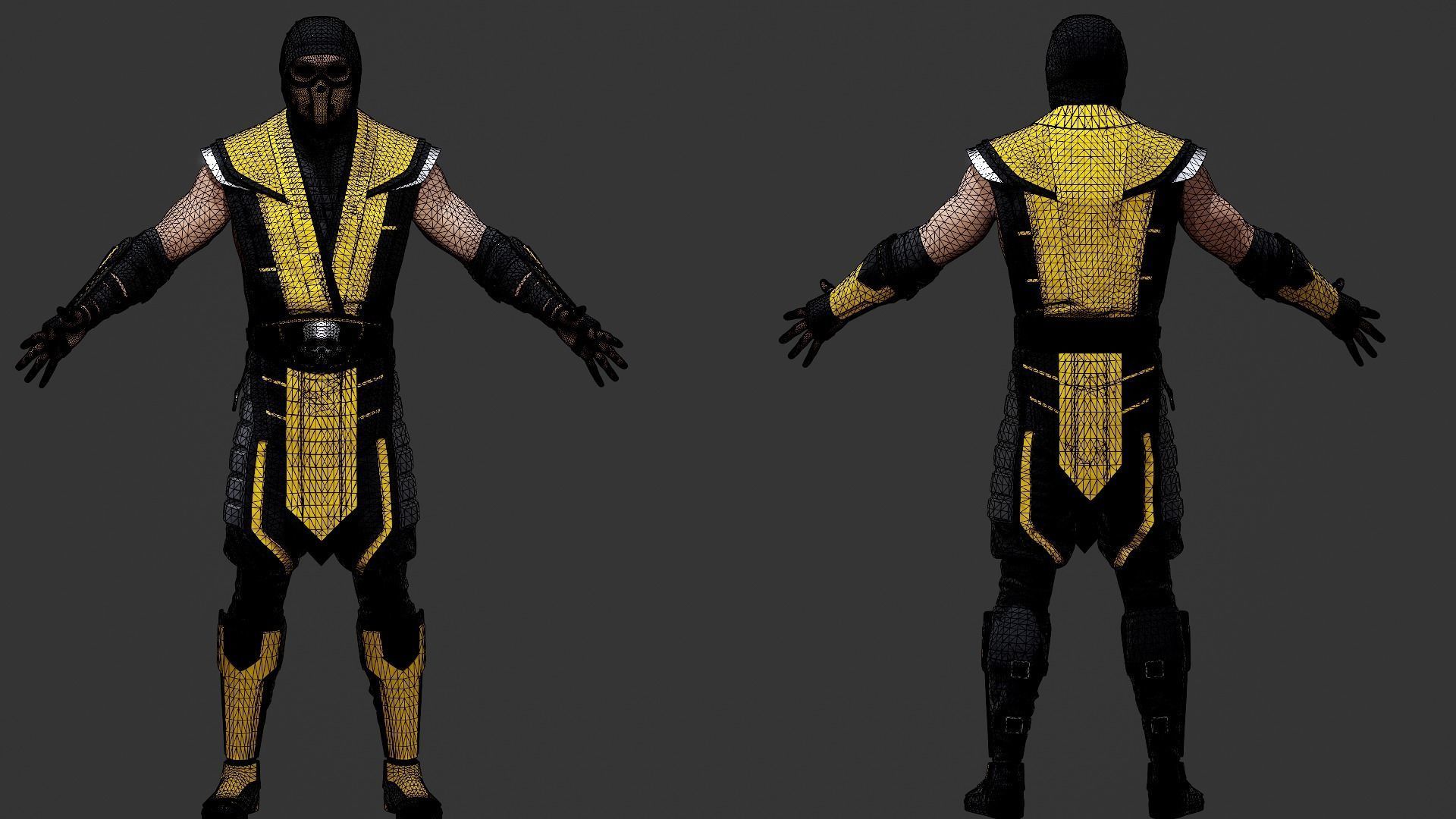 MK11 Scorpion 3D model rigged | CGTrader