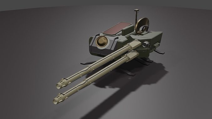weapon machine gun 3D model | CGTrader