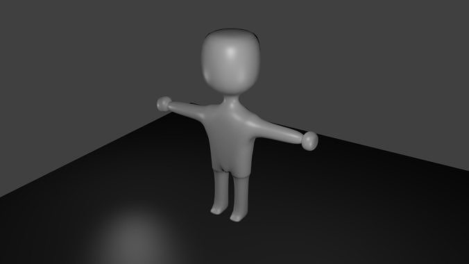 basic LOW POLY character free VR / AR / low-poly 3D model | CGTrader