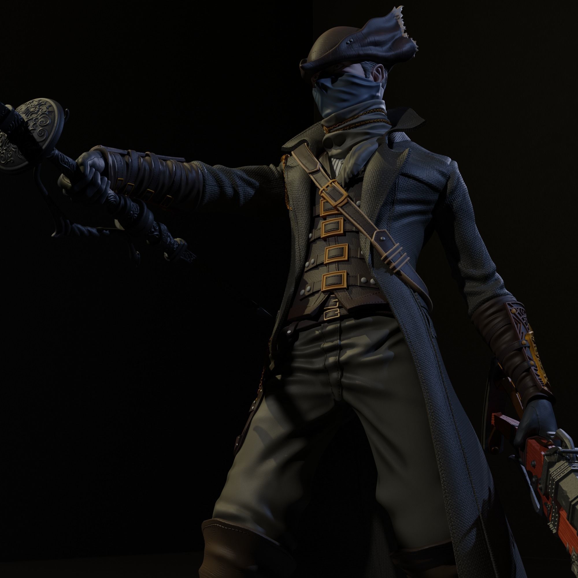 Hunter - BloodBorne 3D model 3D printable | CGTrader