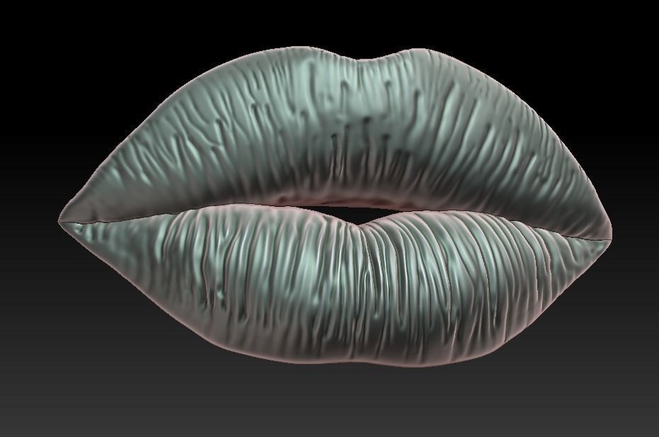 LIPS PUCKER DETAILED 3D model 3D printable | CGTrader