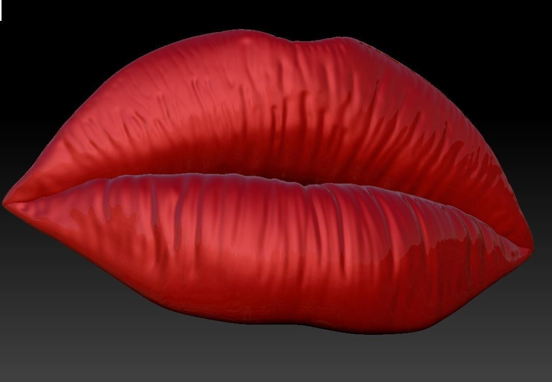 LIPS PUCKER DETAILED 3D model 3D printable | CGTrader