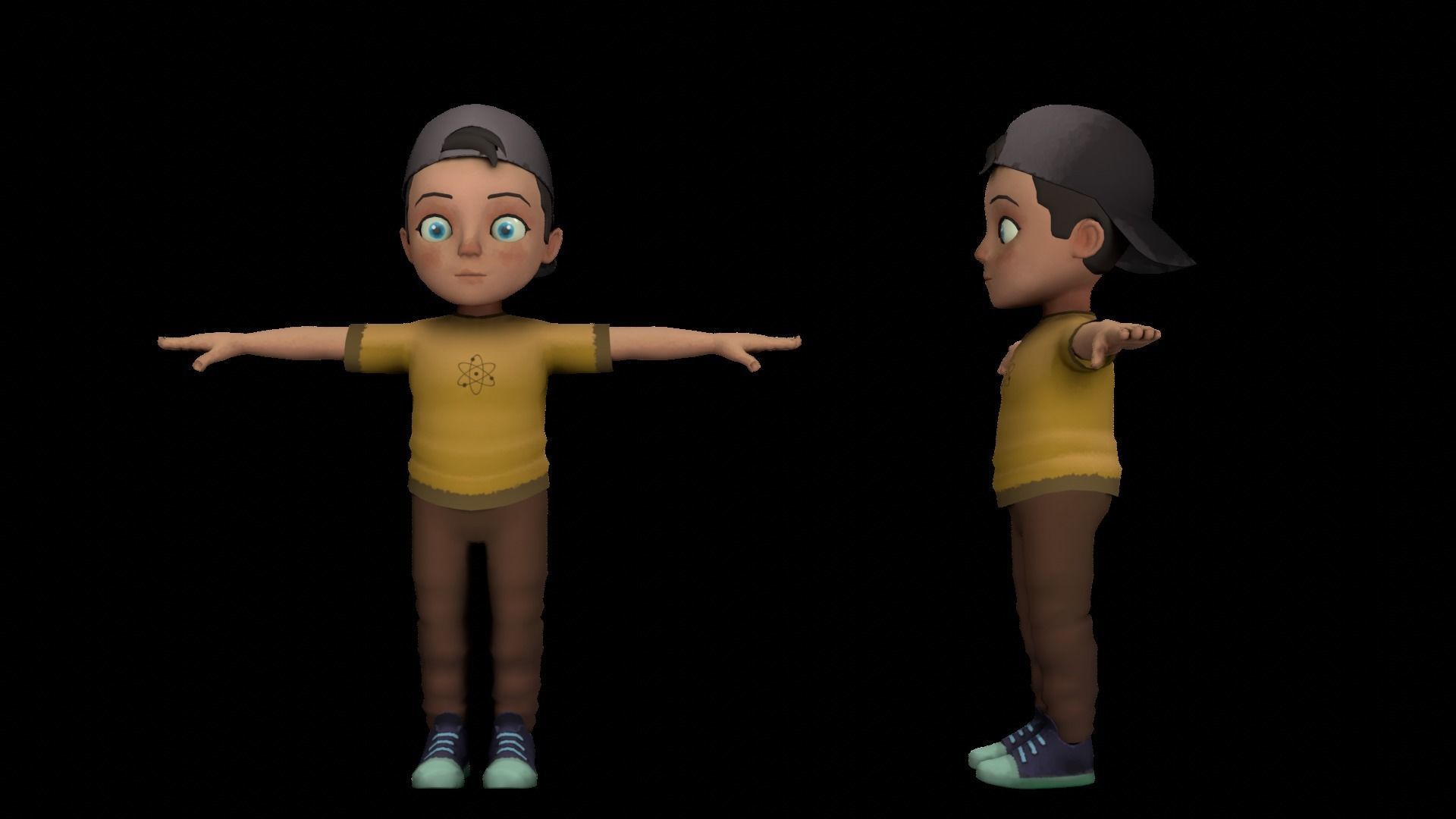 3D model Cartoon Boy Rigged 3D model VR / AR / low-poly | CGTrader
