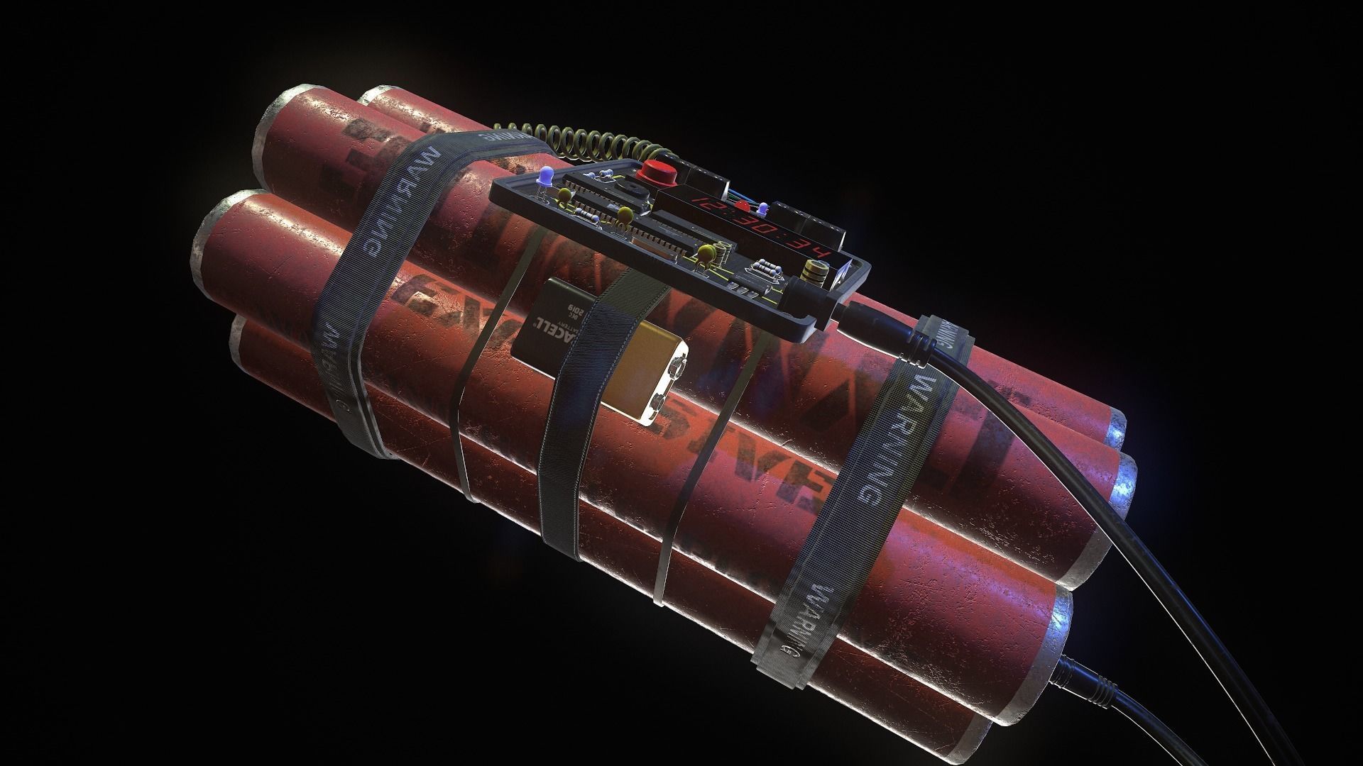 Video game bomb 3D model | CGTrader