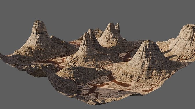 8K Detailed Cliff Landscape 3D model | CGTrader