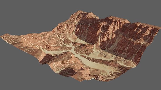 8K Detailed Cliff Landscape 3D model | CGTrader