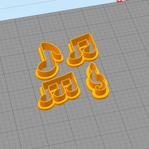 CUTTER COOKIE MUSICAL NOTES 3D model 3D printable | CGTrader