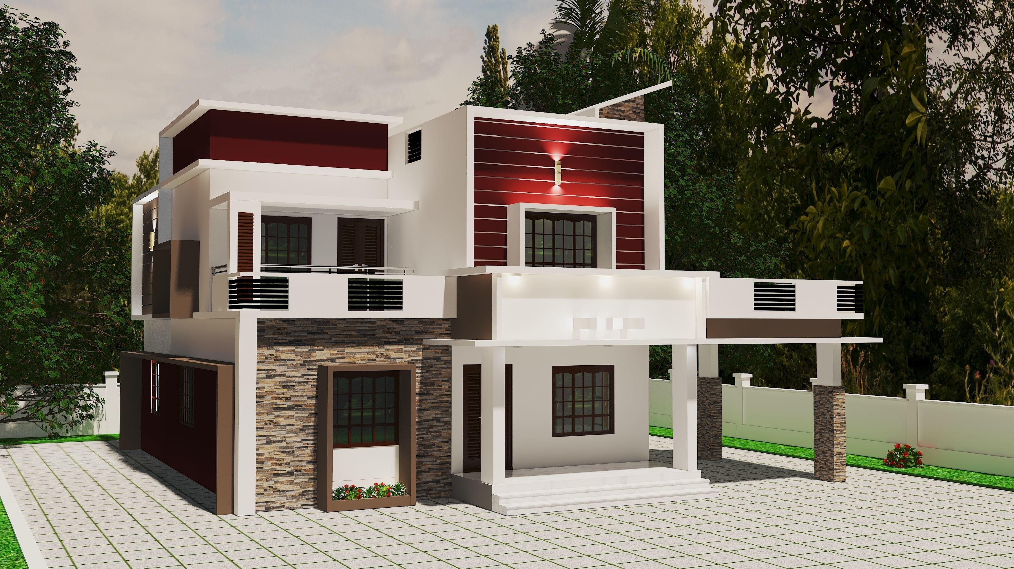 HOME ELEVATION 3D model | CGTrader