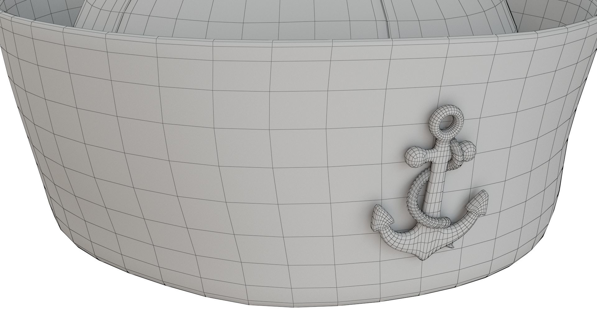 Navy sailor hat 3D model | CGTrader