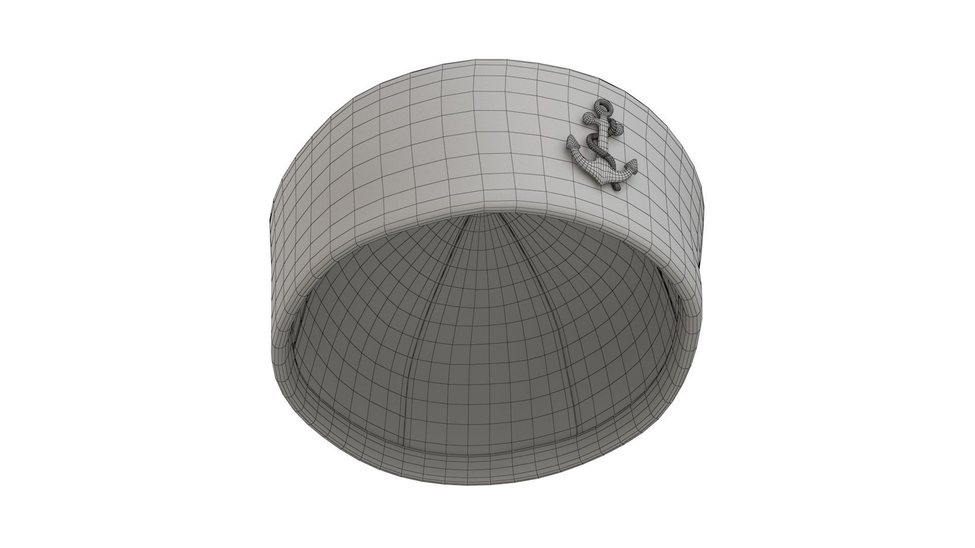 Navy sailor hat 3D model | CGTrader