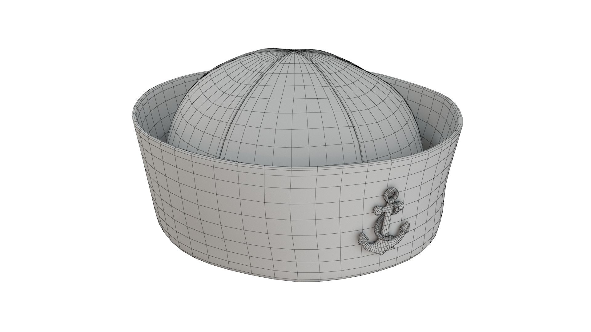 Navy sailor hat 3D model | CGTrader