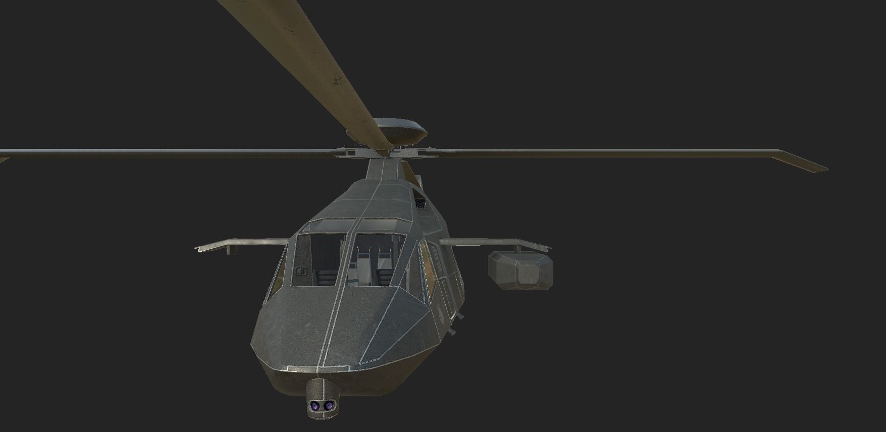 3D model Stealth Copter VR / AR / low-poly | CGTrader