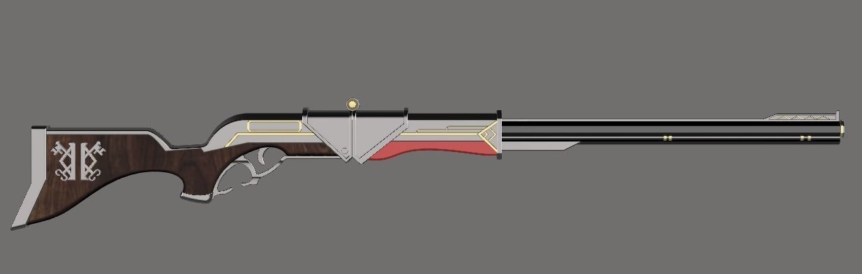 Arcane League of Legends - Caitlyn rifle for cosplay 3D model 3D printable | CGTrader