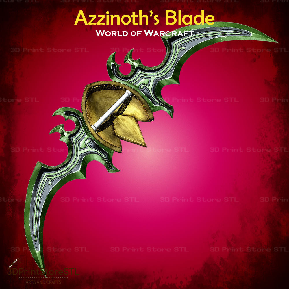 Blade Of Azzinoth Cosplay Warcraft - STL File 3D model 3D printable ...