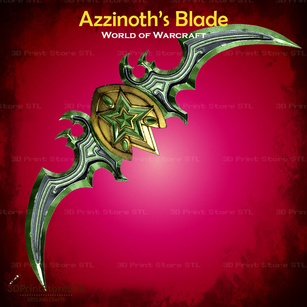 Blade Of Azzinoth Cosplay Warcraft - STL File 3D model 3D printable ...