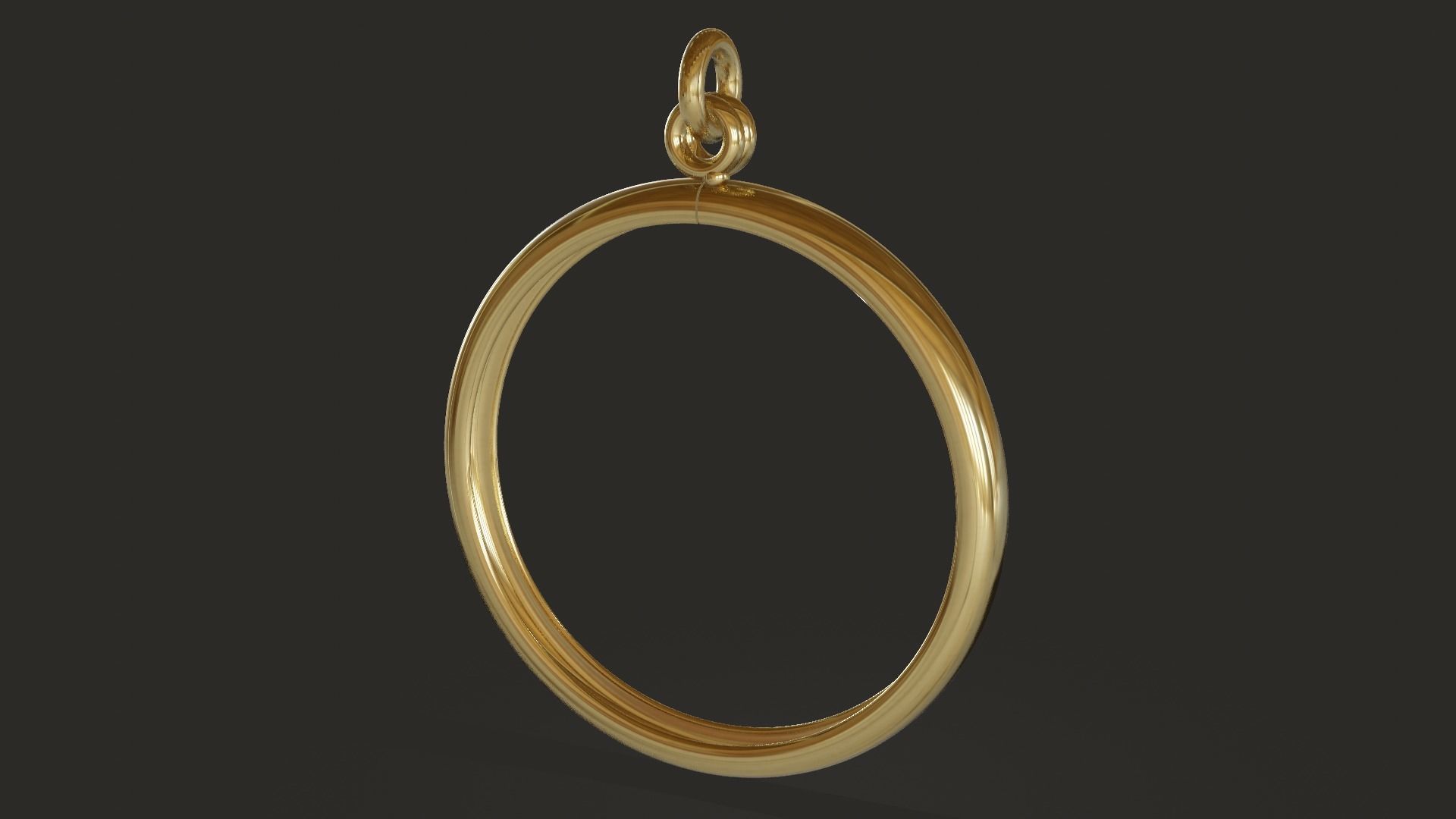Gold full sovereign coin bezel mount 3D model 3D printable | CGTrader