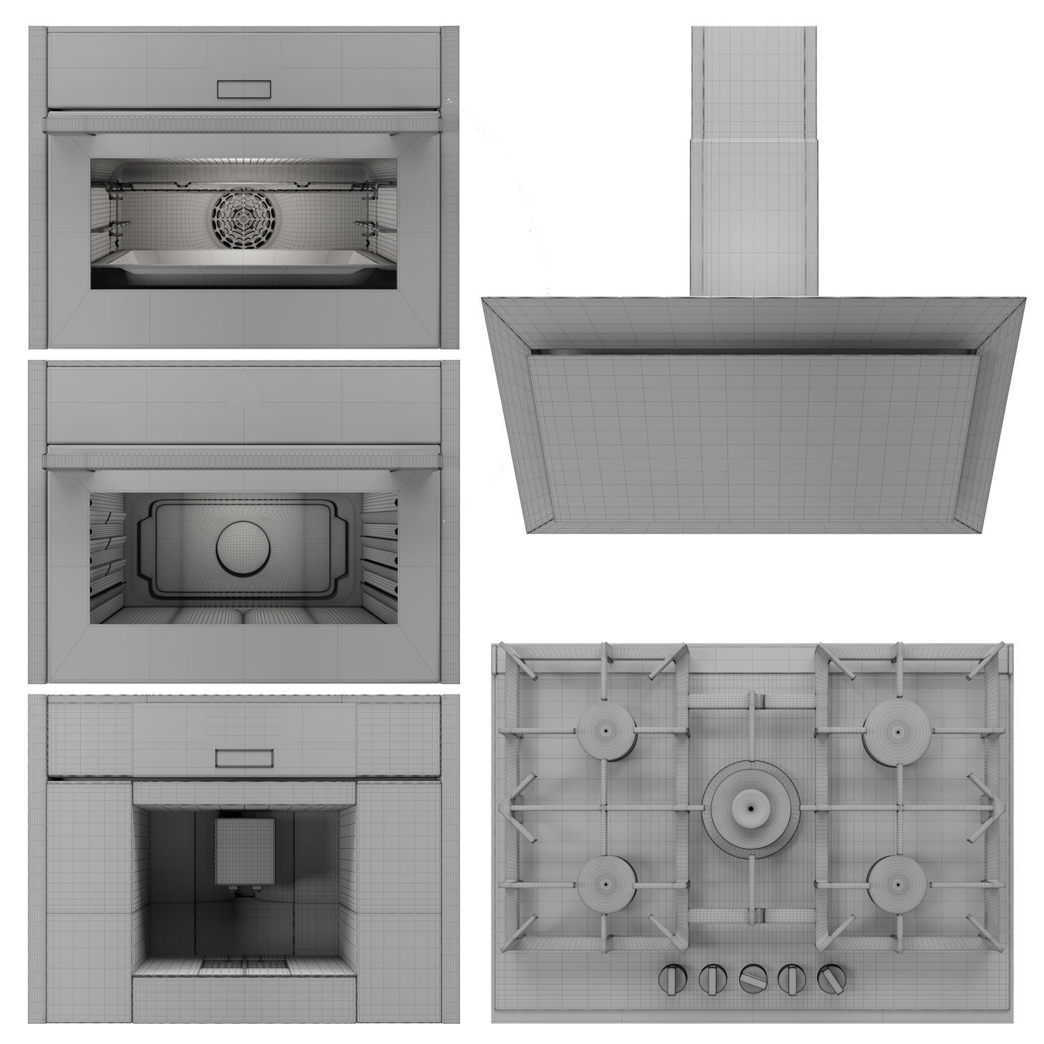 Neff Kitchen set 3D model | CGTrader
