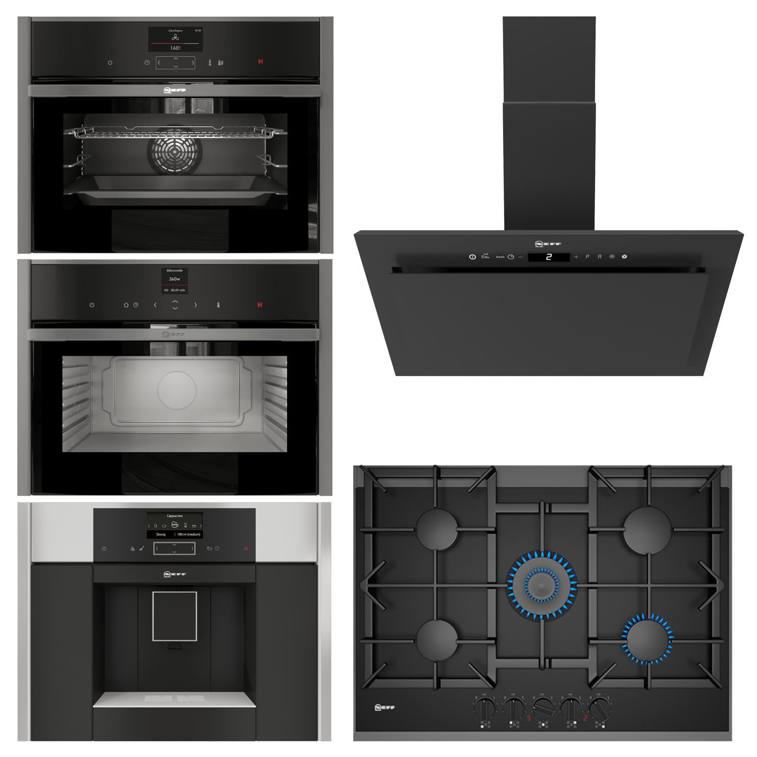 Neff Kitchen set 3D model | CGTrader
