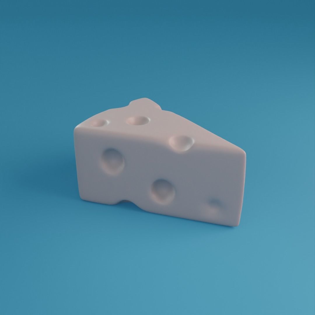 3D model Cartoon cheese VR / AR / low-poly | CGTrader