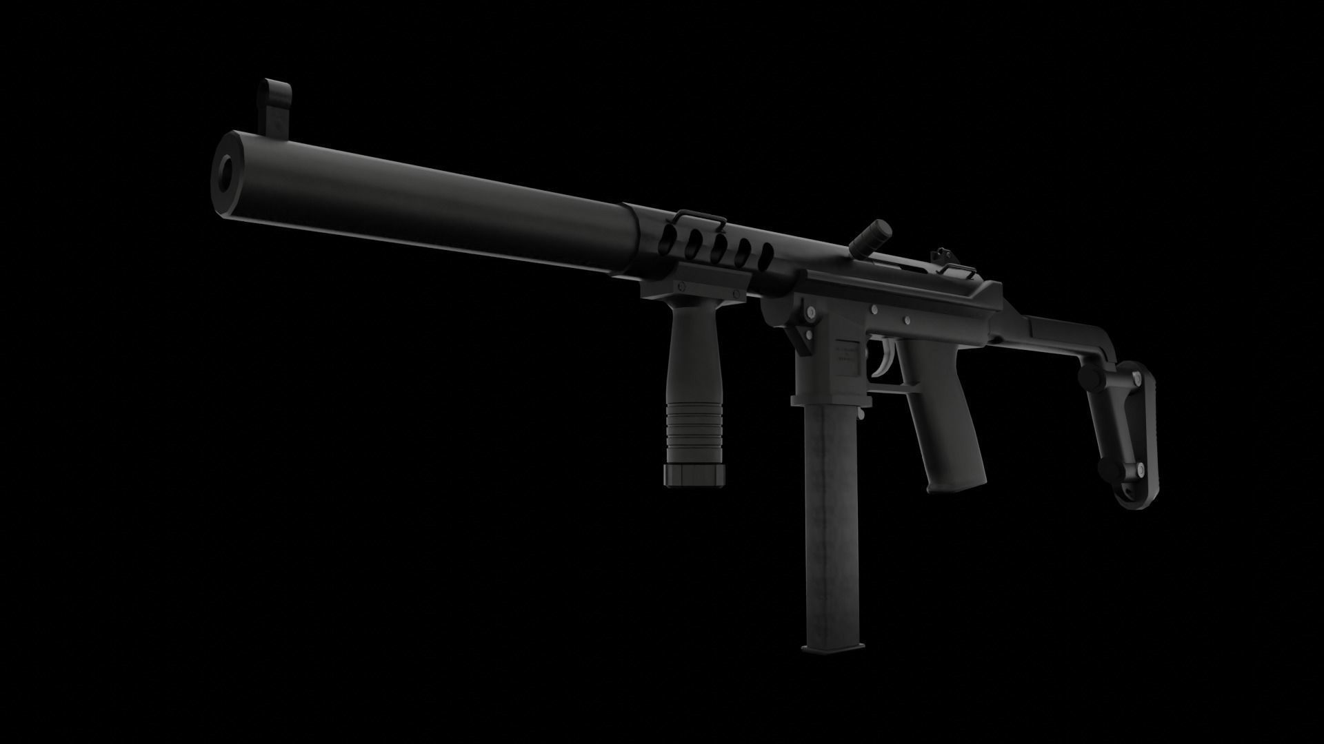 Tec-9 Modified 3D model | CGTrader