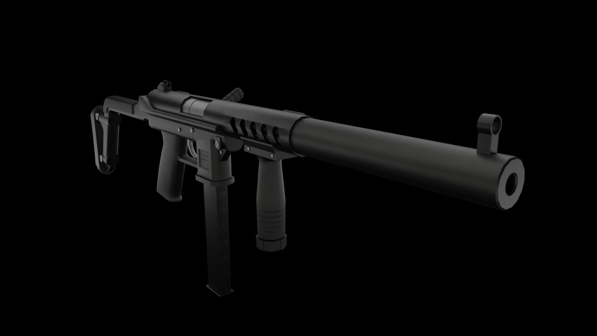 Tec-9 Modified 3D model | CGTrader