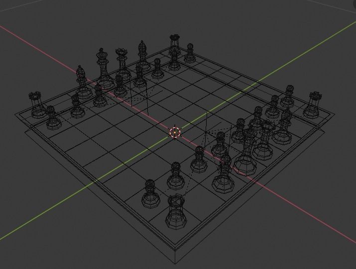 Chess set and chess board and chess board holder free 3D model | CGTrader