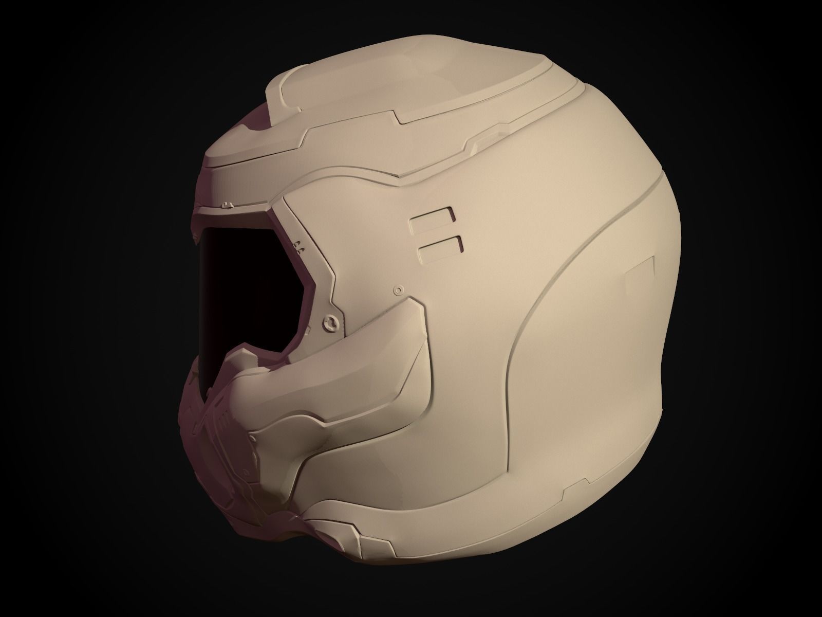 printable doom eternal helmet airsoft paintball 3D model 3D printable ...