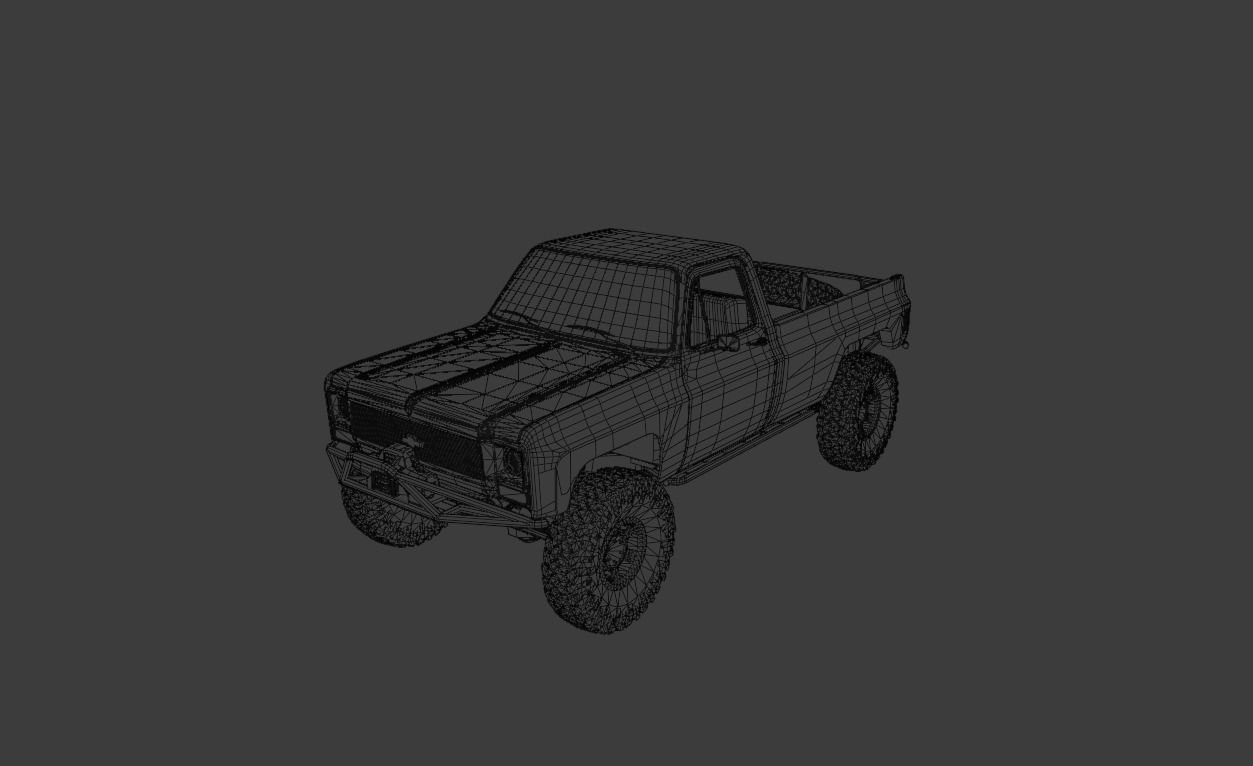 3D model Chevy Squarebody Rock Crawler VR / AR / low-poly | CGTrader