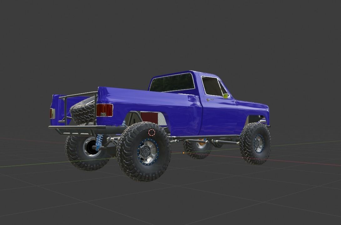3D model Chevy Squarebody Rock Crawler VR / AR / low-poly | CGTrader