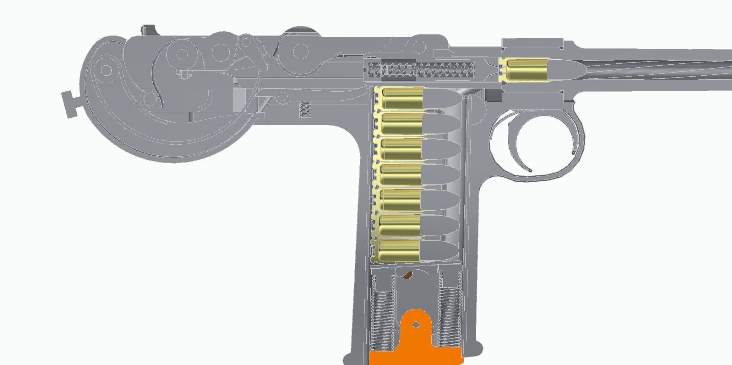 Borchardt C93 3D model | CGTrader