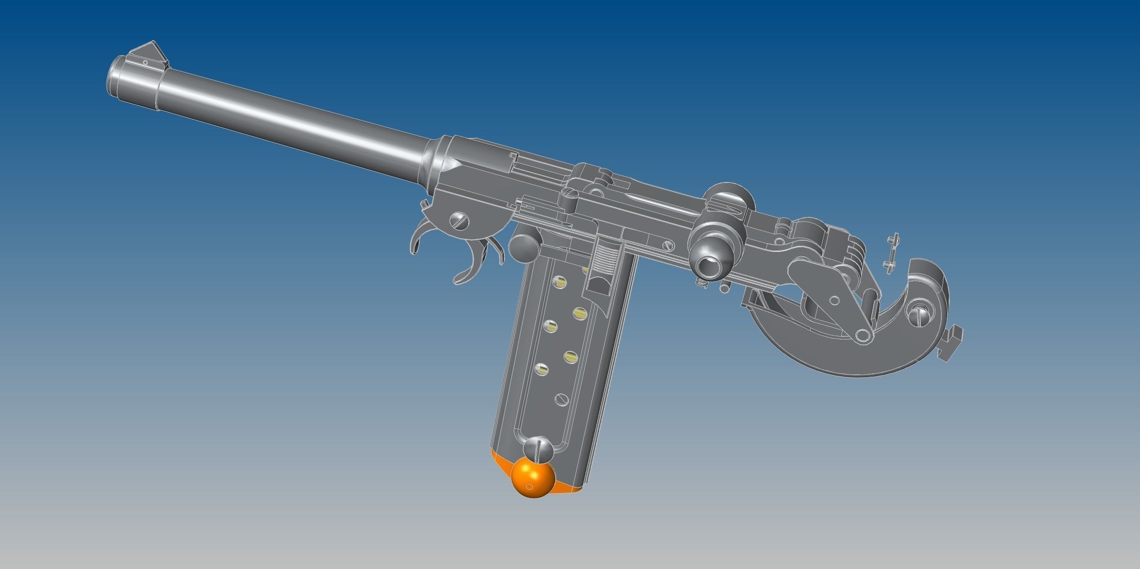 Borchardt C93 3D model | CGTrader
