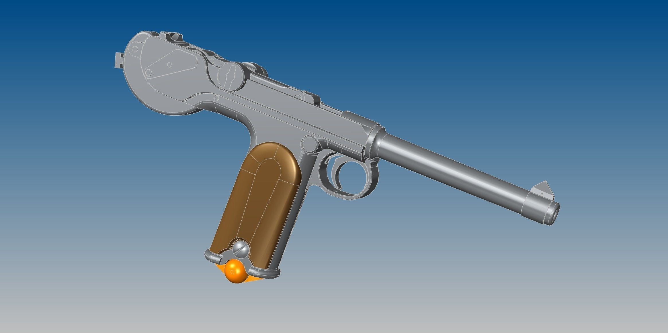 Borchardt C93 3D model | CGTrader
