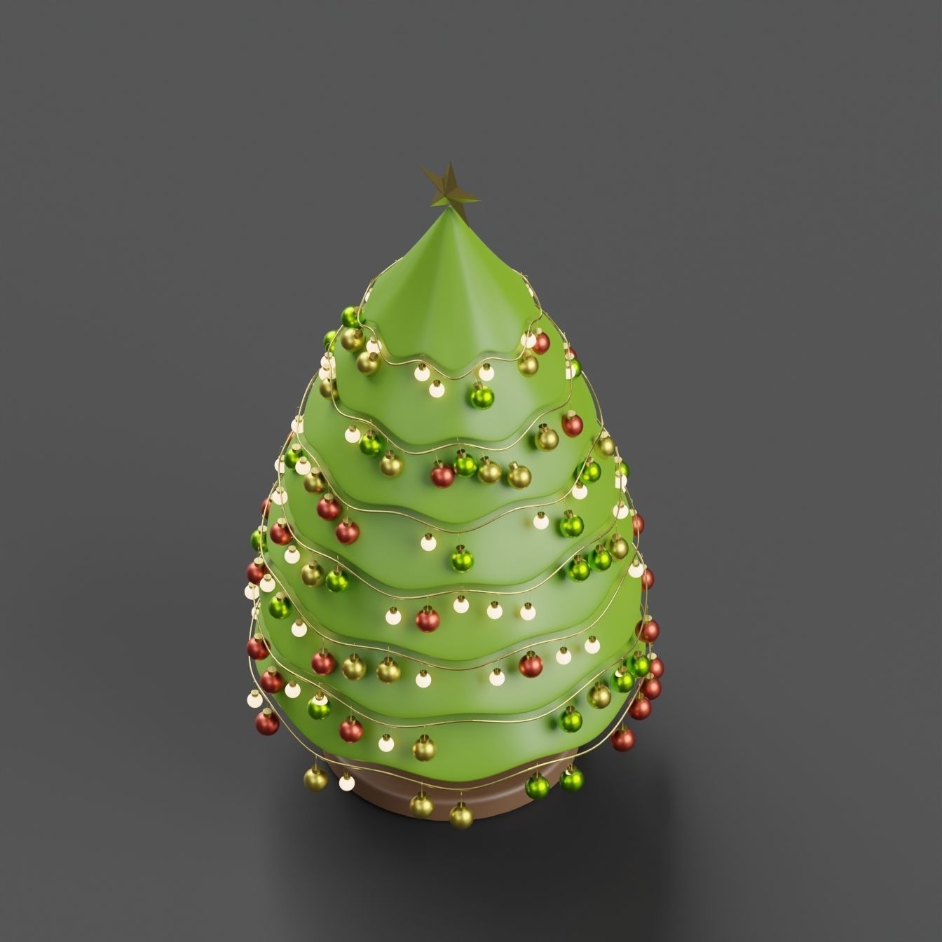 Christmas Tree with decoration 3D model | CGTrader