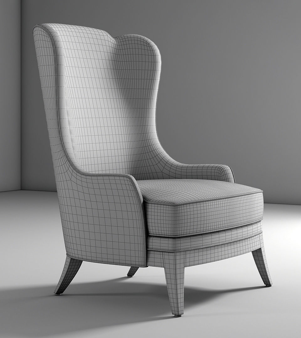 BOX-LIVING - LOOI WING CHAIR 3D model | CGTrader