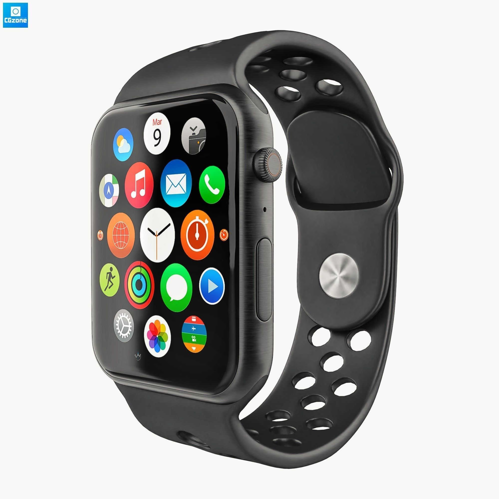 Smartwatch apple watch with band 3D model | CGTrader